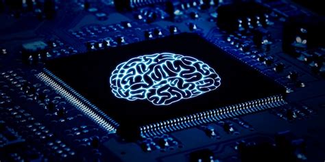 Premium Photo Computer Processor With Brain Symbol