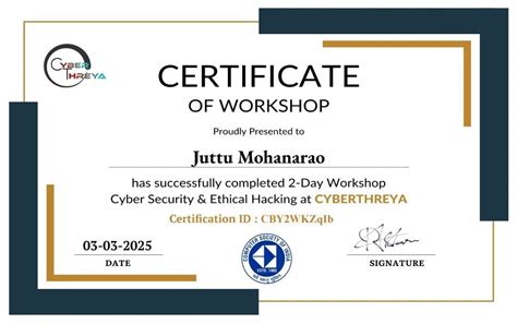 Cybersecurity Ethicalhacking Certification Techskills Cyberthreya Abhi Juttu