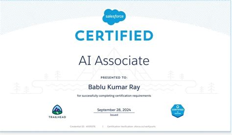 Bablu Kumar Ray On Linkedin Thank You Salesforce 😍