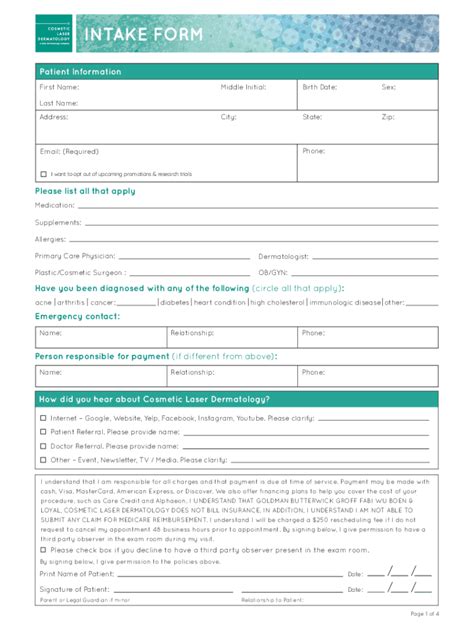 Fillable Online Female Patient Intake Form Fax Email Print PdfFiller