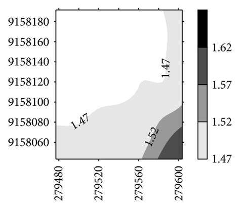 Contour Maps Of The Bulk Density From 147 G Cm⁻³ A Preconsolidation