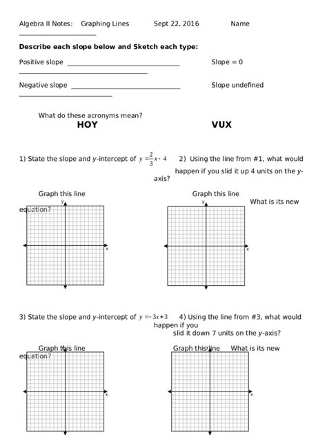 A13 Graphing Notesdoc Doc Template Pdffiller