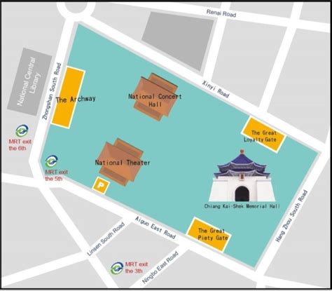 Chiang Kai Shek Memorial Hall Map