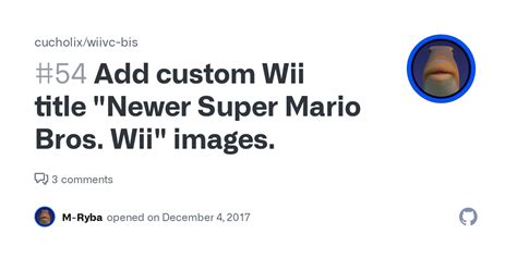 Add Custom Wii Title Newer Super Mario Bros Wii Images Issue 54 Cucholix Wiivc Bis GitHub