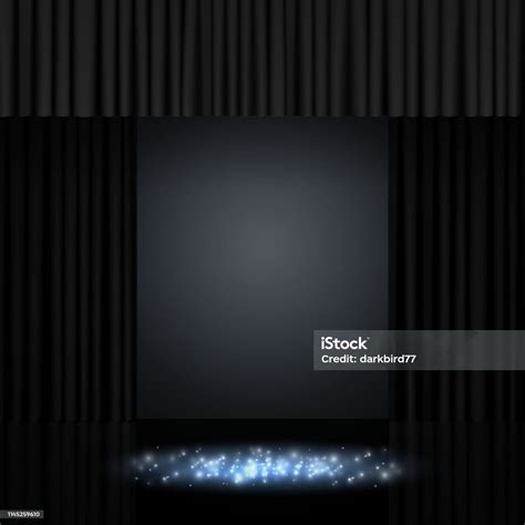 검은 커튼 배경입니다 프레젠테이션 콘서트 쇼를 위한 디자인 Fashion Show에 대한 스톡 벡터 아트 및 기타 이미지 Fashion Show Theatrical