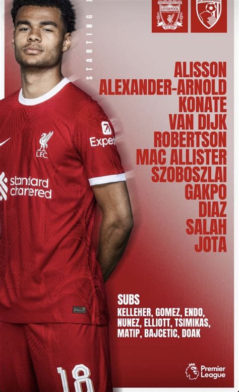 리버풀 Vs 본머스 선발 라인업 해외축구 에펨코리아