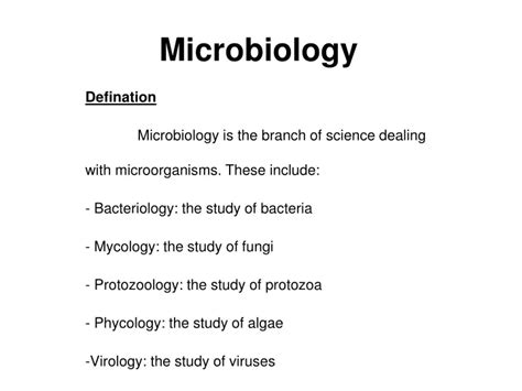 PPT Microbiology PowerPoint Presentation Free Download ID 9475449