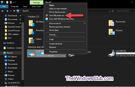 Customize Context Menu Of BitLocker Encrypted Drives In Windows