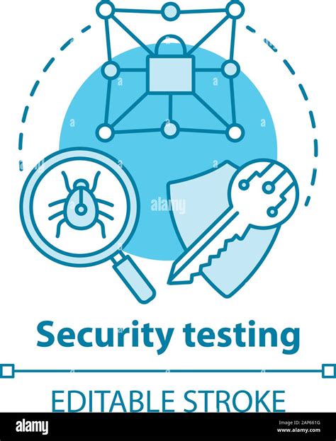 Security Testing Concept Icon Safety Audit Key Reliability And Antivirus Defence Intrusion