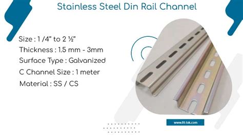 Stainless Steel Din Rail Channel Heavy Series Din Rail Channel