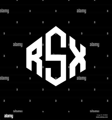 Rsx Letter Logo Design With Polygon Shape Rsx Polygon And Cube Shape