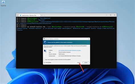 azure bastion native client support with the windows rdp client