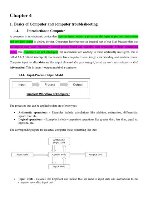 basics of computer and computer troubleshooting pdf booting