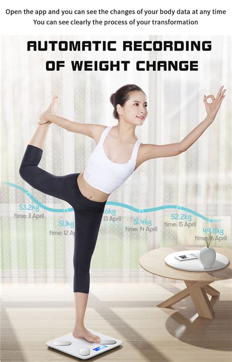 Badu Bg Интелигентна везна Здраве за баня Bmi анализатор Тест за влага на телесни мазнини