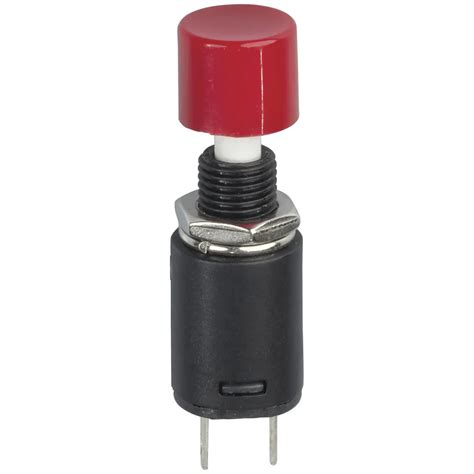 Red Miniature Pushbutton Spst Momentary Action 125v 1a Rating Jaycar Australia