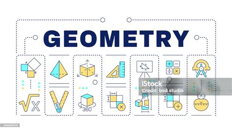 Geometry Word Concept On White Stock Illustration Download Image Now