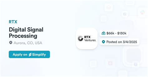 digital signal processing rtx simplify jobs