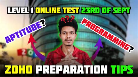 Zoho Online Test Level 1 Programming Or Aptitude 23rd Of September Zoho Interview