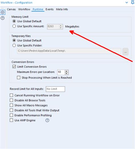 Unable To Allocate Memory After This Error My Com Alteryx Community