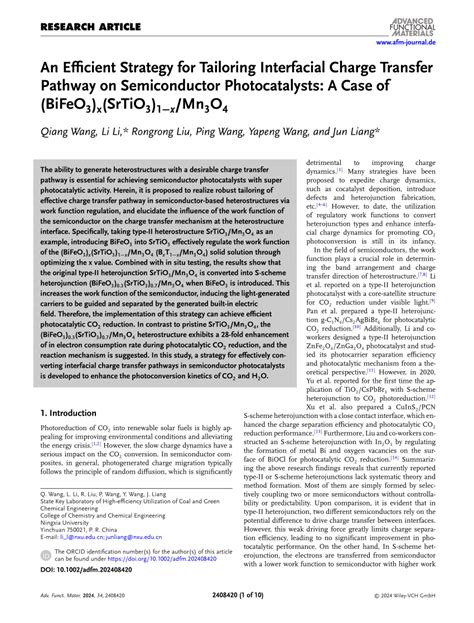 An Efficient Strategy For Tailoring Interfacial Charge Transfer Pathway On Semiconductor