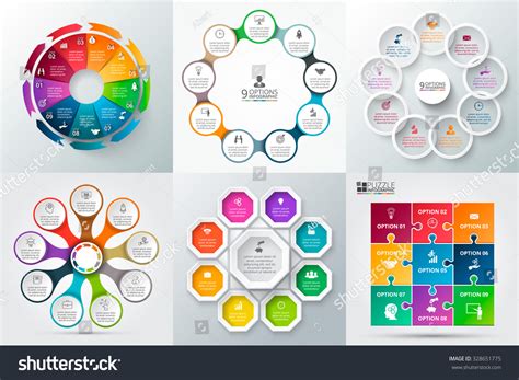 Vector Elements Infographic Template Cycle Diagram Stock Vector Royalty Free