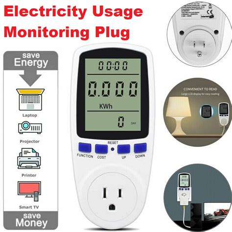 Electricity Usage Energy Monitor Plug Property Room