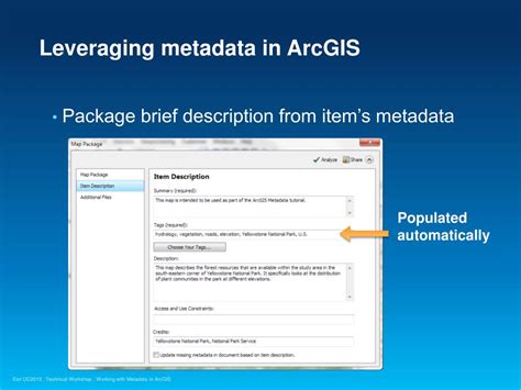 Ppt Working With Metadata In Arcgis Powerpoint Presentation Free