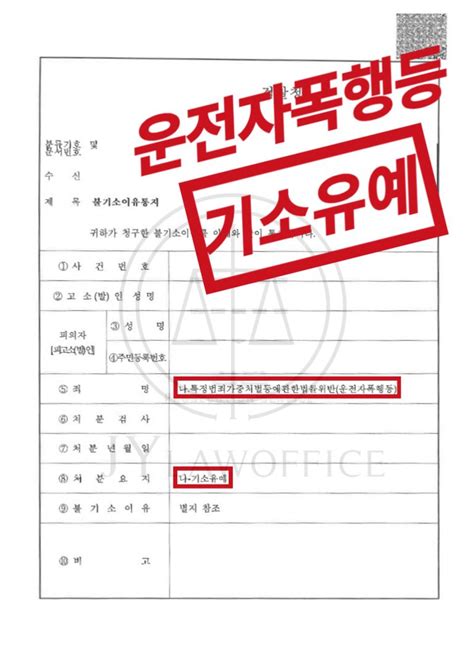 운전자폭행 적극적인 대처로 기소유예 로톡