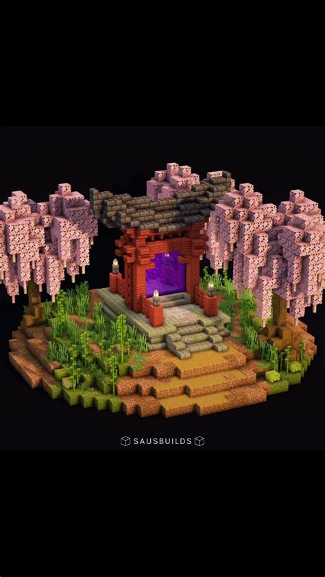 Saus On Instagram ⛩️ A Torii Gate Nether Portal ⛩️