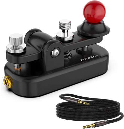 Cw Morse Code Keys Iambic Double Paddle Morse Code Key Black And Red Electronics