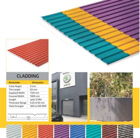 Metal Wall Cladding Sheets Sheet Thickness 0 45 At ₹ 299 Square Meter In Coimbatore