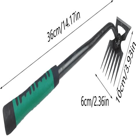 YIWUDICHENGWJ Efficient Weed Removal Tool With 6 Sharp Teeth For Dual Purpose Manganese Steel