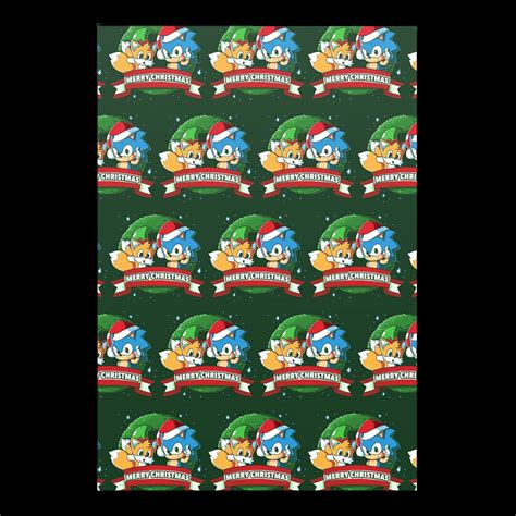 Sonic And Tails Christmas Wrapping Steelewolfee