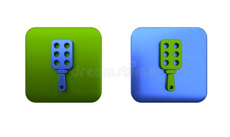 Colorful Spanking Paddle Icon Isolated On White Background Fetish