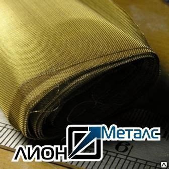 Сетка 0.1х0.1х0.06 тканая латунная фильтровая латунь Л-80 ГОСТ 6613-86 ...