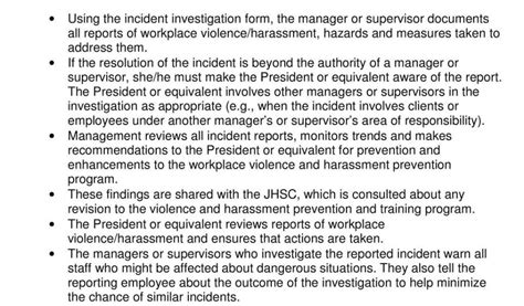 Workplace Violence And Harassment Risk Assessment Template Workplace