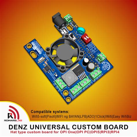 Romarslab Denz Universal Custom Board For Pisowifi Opi One Opi Pc Rpi