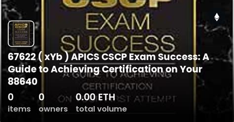 67622 Xyb Apics Cscp Exam Success A Guide To Achieving Certification On Your 88640 67622 Xyb Apics Cscp Exam Success A Guide To Achieving Certification On Your 88640