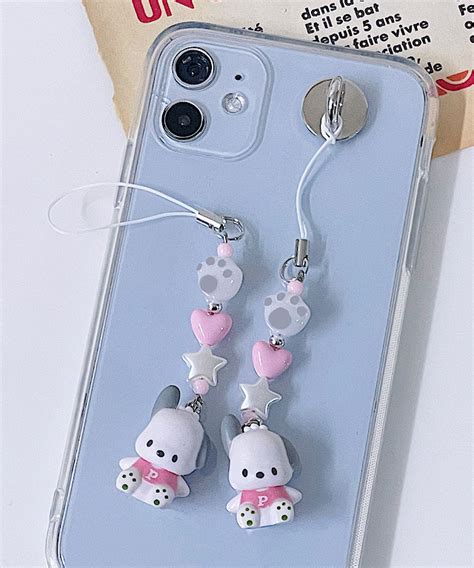 발자국 포차코 핸드폰줄 핸드폰키링 휴대폰고리 비즈키링 카메라 다이어리 에어팟 키링 에이블리