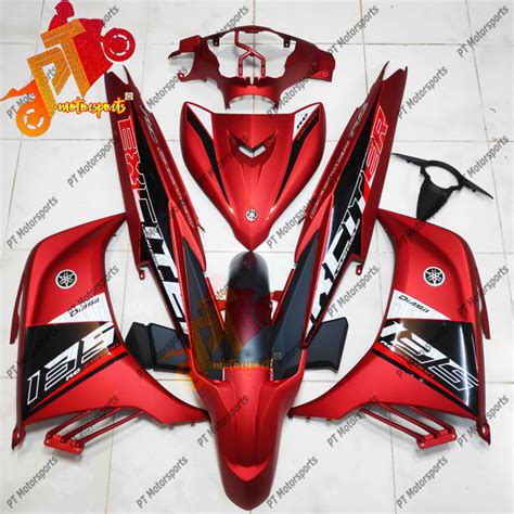 Yamaha Lc 135 Cover Set Matt Red Exciter Rc 2020 V2 V3 V4 V5 V6 Lazada