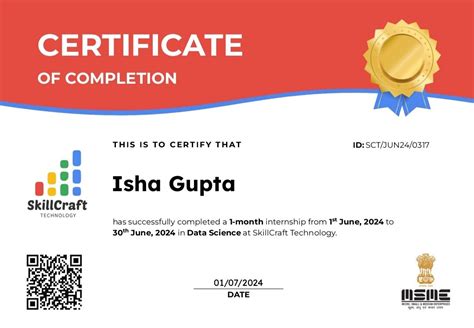 Finished Data Science Internship At Skillcraft Isha Gupta Posted On