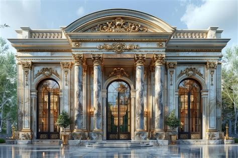 Bank Building With Classical Architecture Representing Traditional Banking Institutions