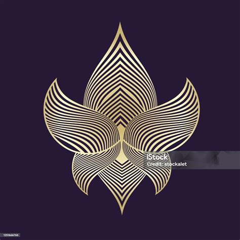 오키 꽃 로고 아름다움 스파 및 요가 비즈니스를위한 추상 장식 라인 아이콘 난과 식물에 대한 스톡 벡터 아트 및 기타 이미지 난과 식물 금선세공 로고 Istock