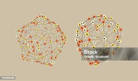 3 차원 벡터 와이어 프레임 개체입니다 연결된 라인 및 도트 그림입니다 그리드 디자인을 추상화 합니다 연결 구조입니다 기술 스타일입니다 0명에 대한 스톡 벡터 아트 및 기타