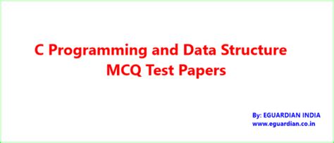 100 Multiple Choice Questions In C Programming Pdf Download