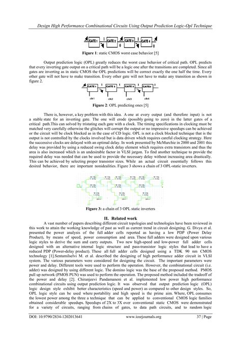 design high performance combinational circuits using output prediction