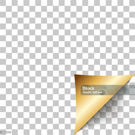 종이 모서리 껍질은 접힌된 스티커 종이의 빈 시트입니다 투명 한 배경에 광고 메시지에 대 한 스티커 껍질 요소의 벡터 일러스트 레이 션 껍질에 대한 스톡 벡터 아트 및 기타