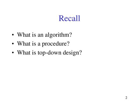 Csi 121 Structured Programming Language Lecture 12 Algorithm Design