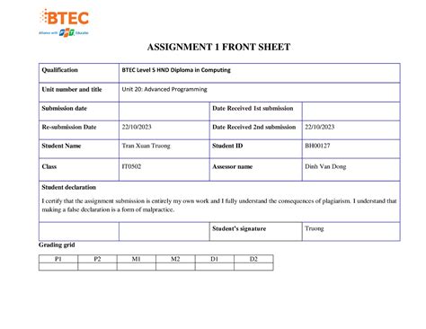 asm1 2nd group 4 report tranducluong bh00108 assignment 1 front sheet
