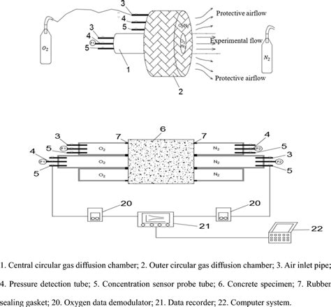 Schematic Diagram Of Oxygen Diffusion Coefficient Test Device Download Scientific Diagram